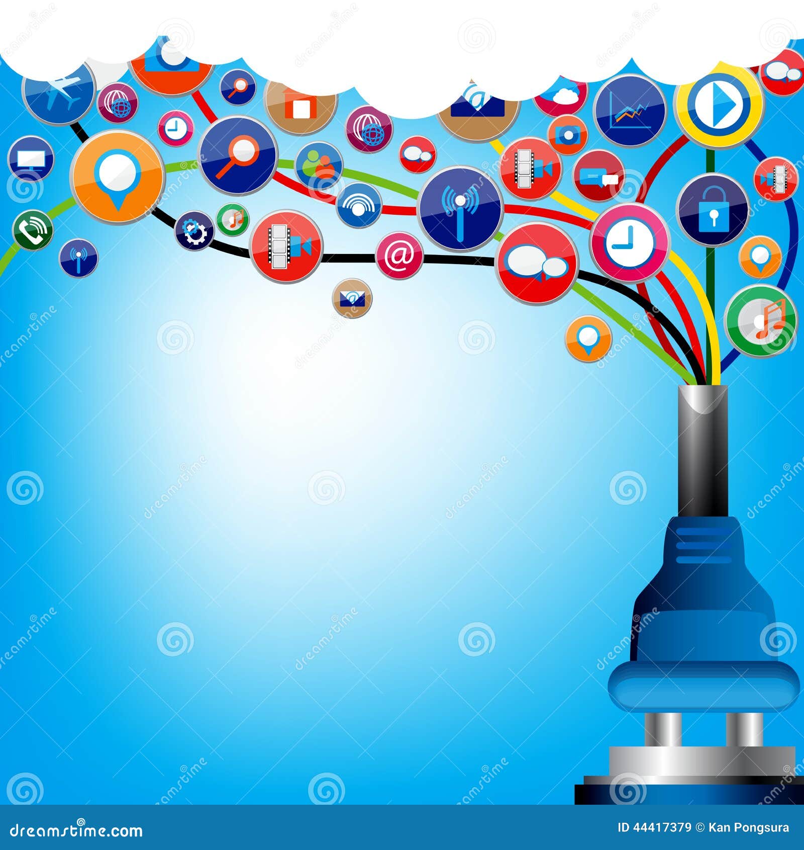 Communication design stock vector. Illustration of download - 44417379