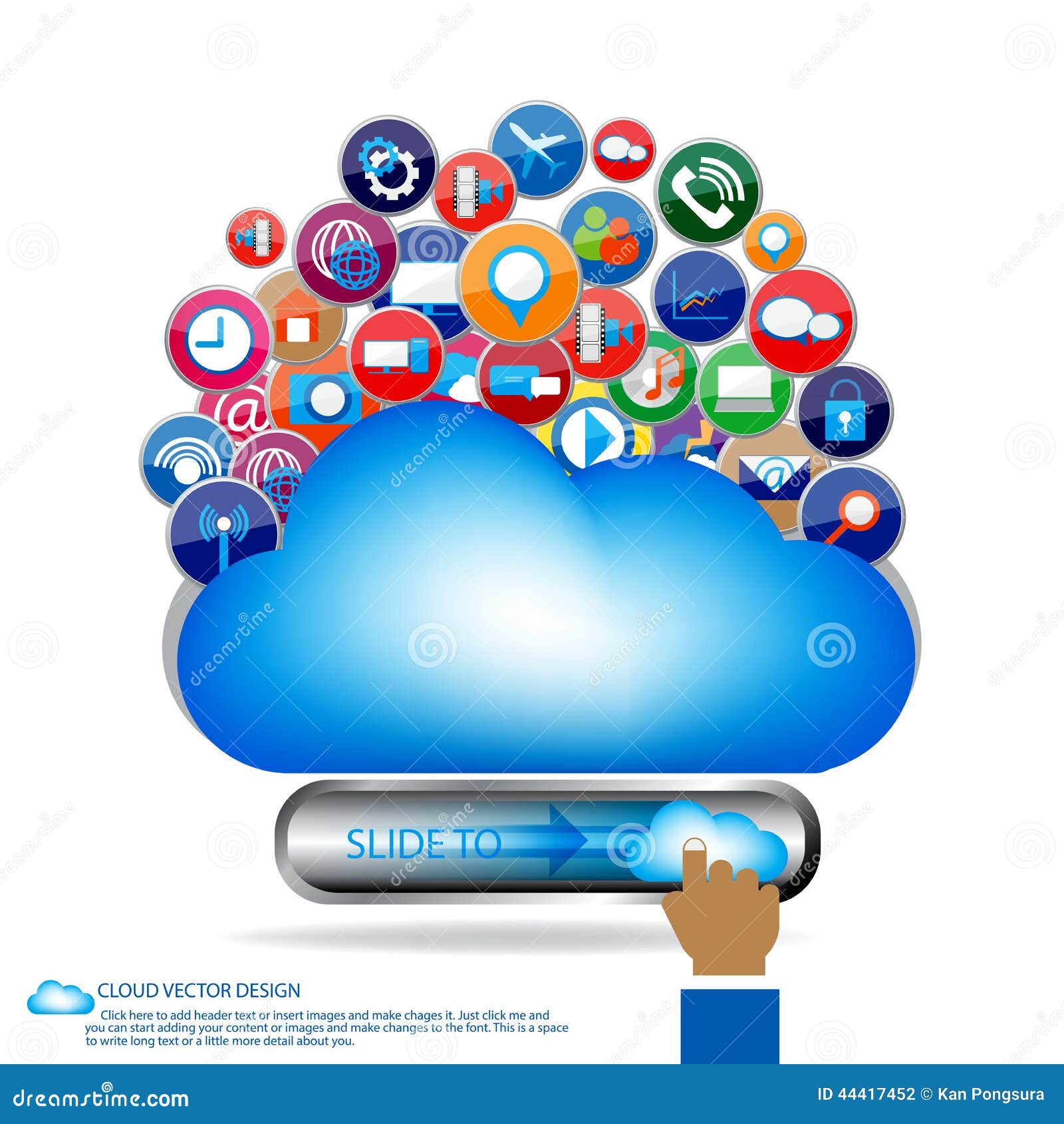 Communication design stock vector. Illustration of interface - 44417452