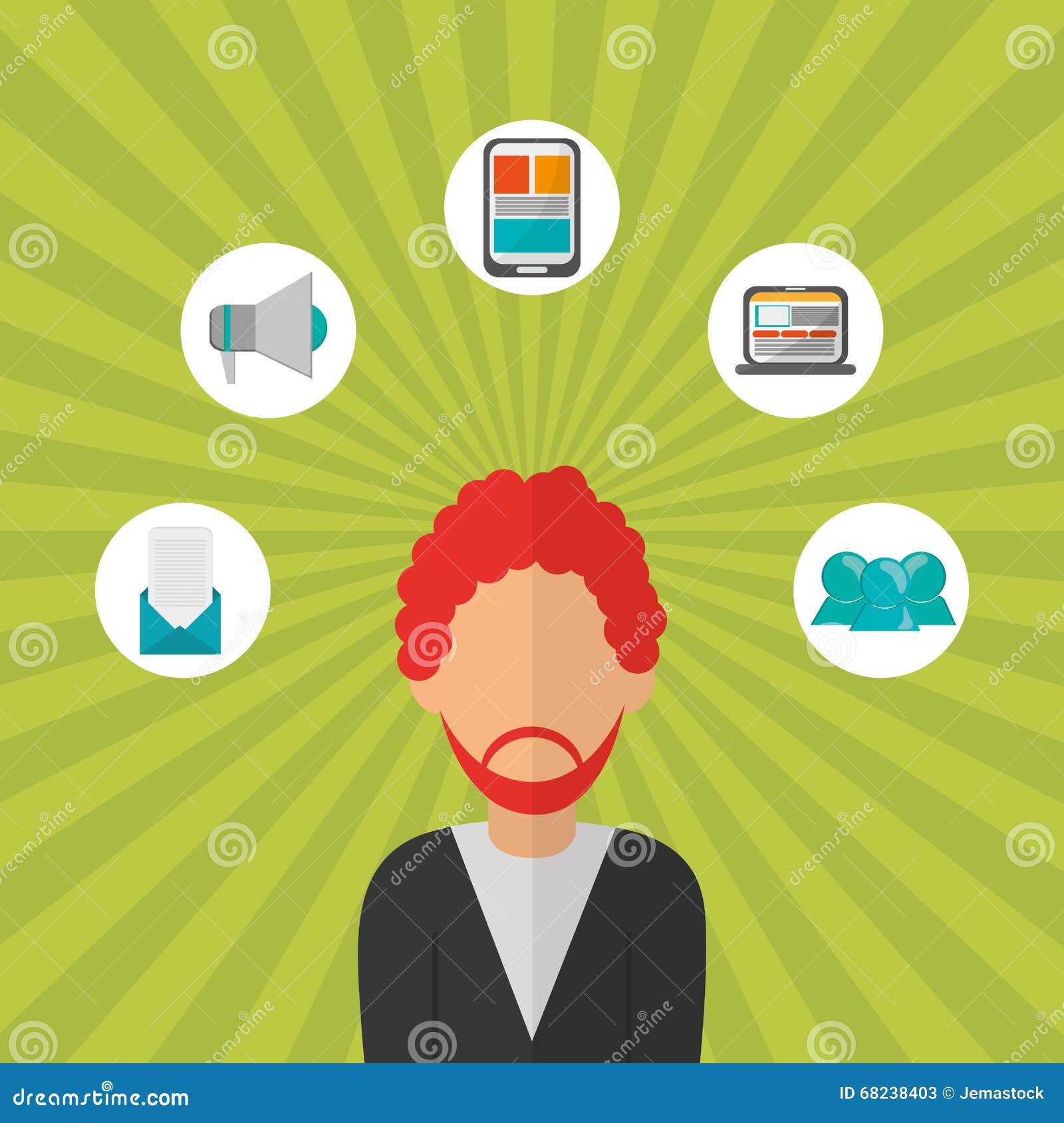 Communication Design , Vector Illustration Stock Vector - Illustration ...