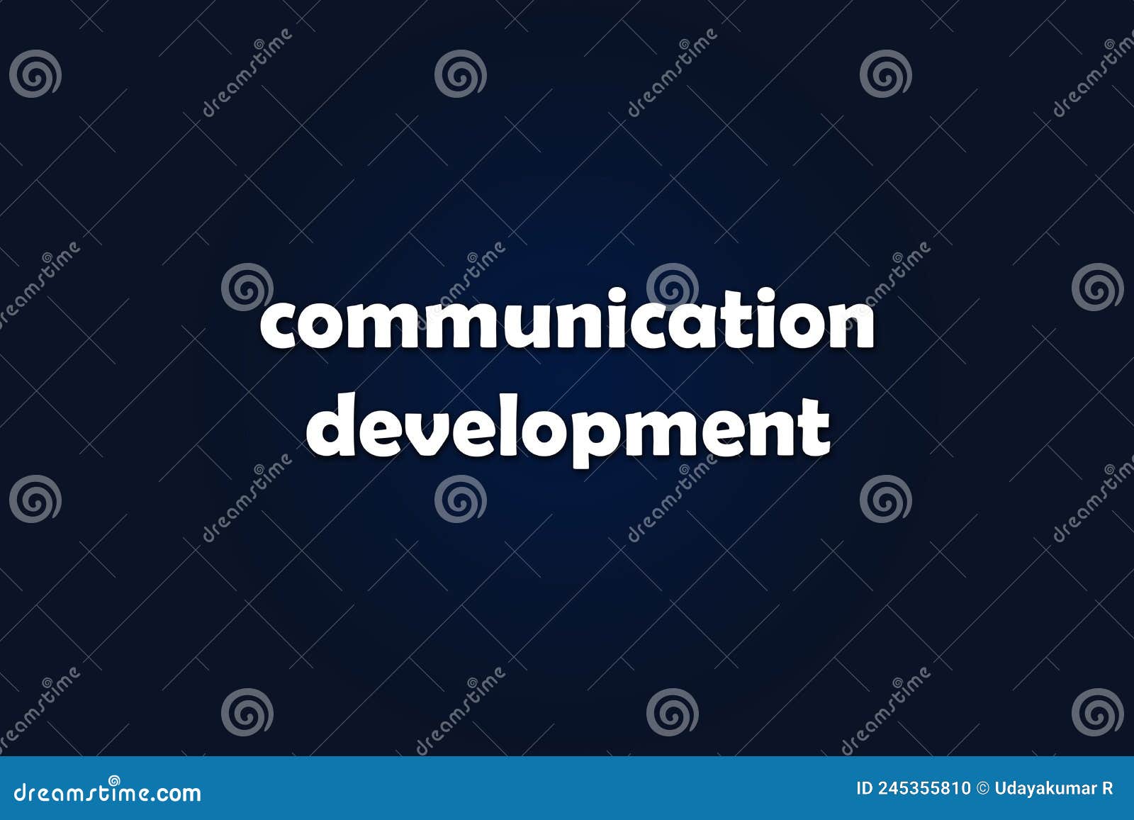 Communication And Development. High Resolution Poster On High ...