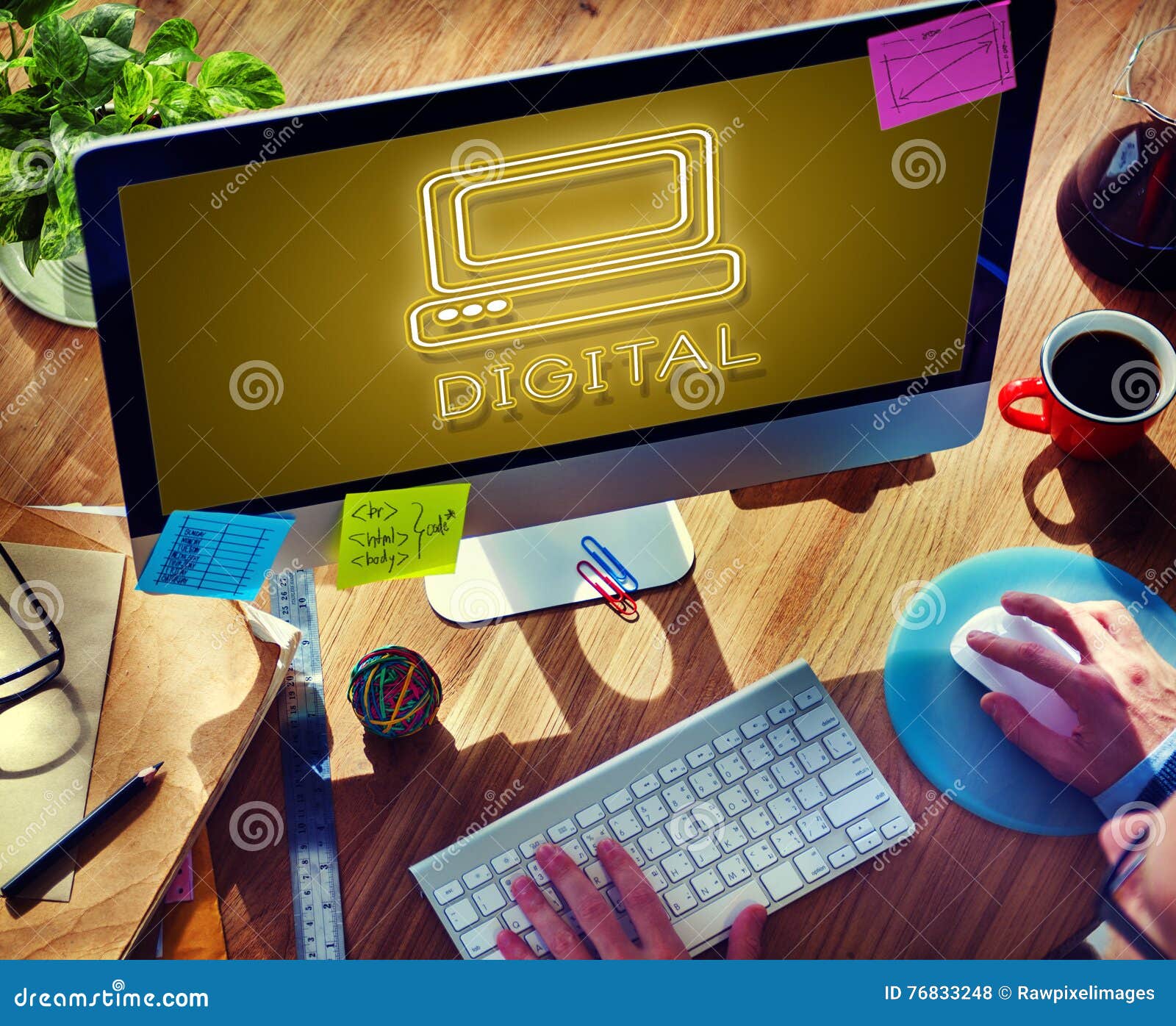 Communication Digital Computer Media Graphic Concept Stock Photo ...