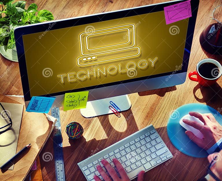 Communication Digital Computer Media Graphic Concept Stock Photo ...