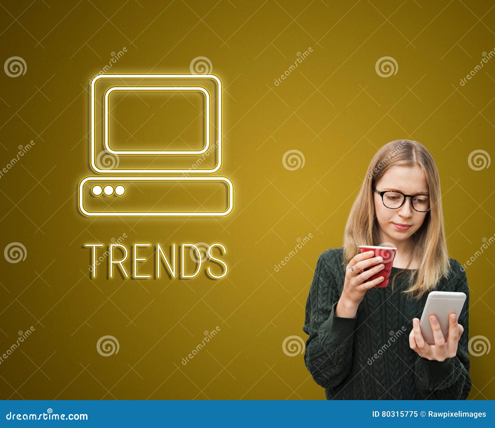 Communication Digital Computer Media Graphic Concept Stock Image ...