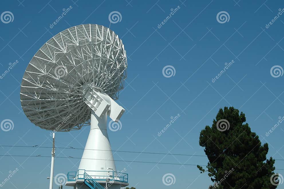 Communication dish stock image. Image of blue, dish, white - 178539