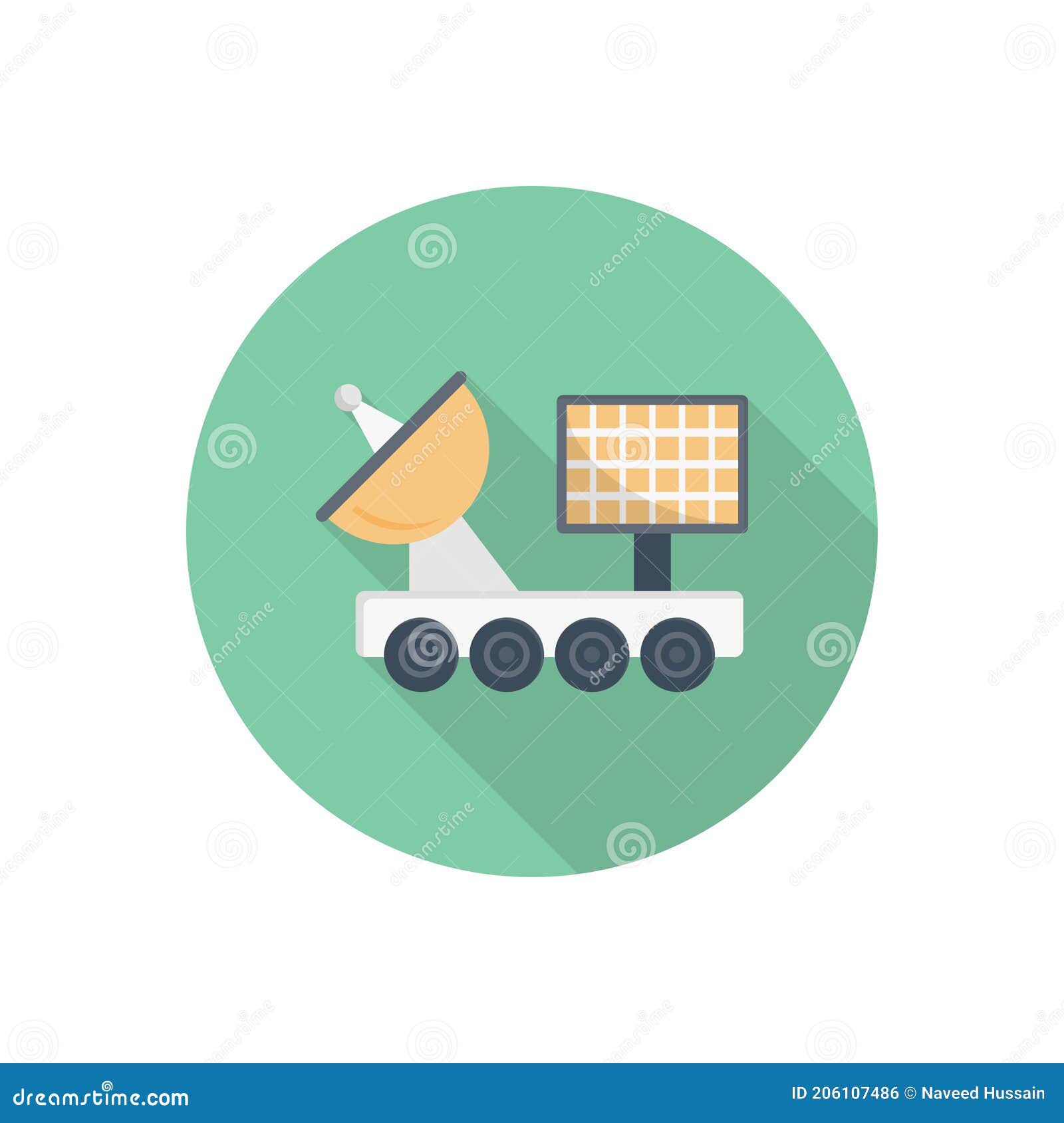 Communication dish stock vector. Illustration of symbol - 206107486