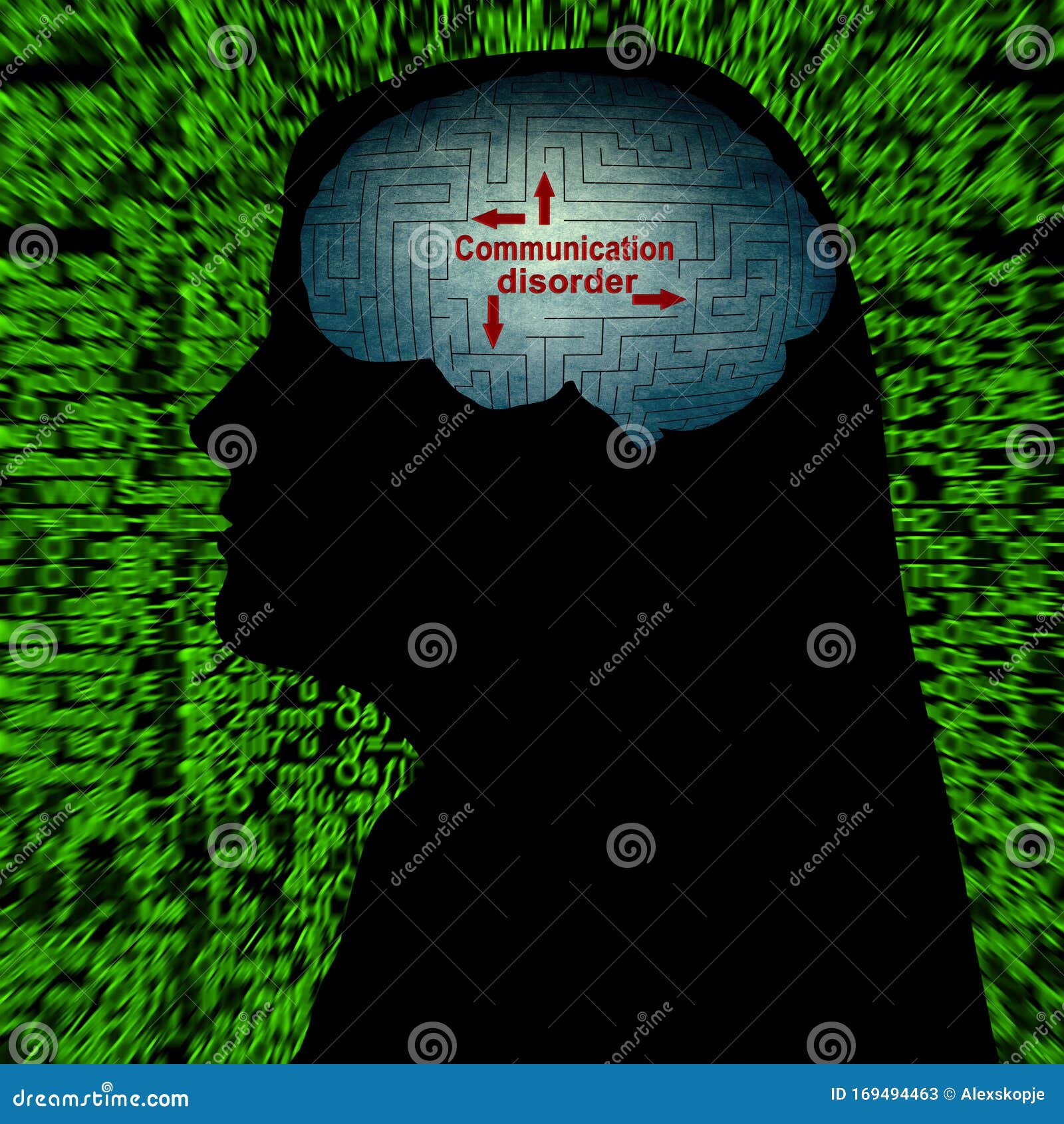 Communication Disorder Concept Stock Illustration - Illustration of ...