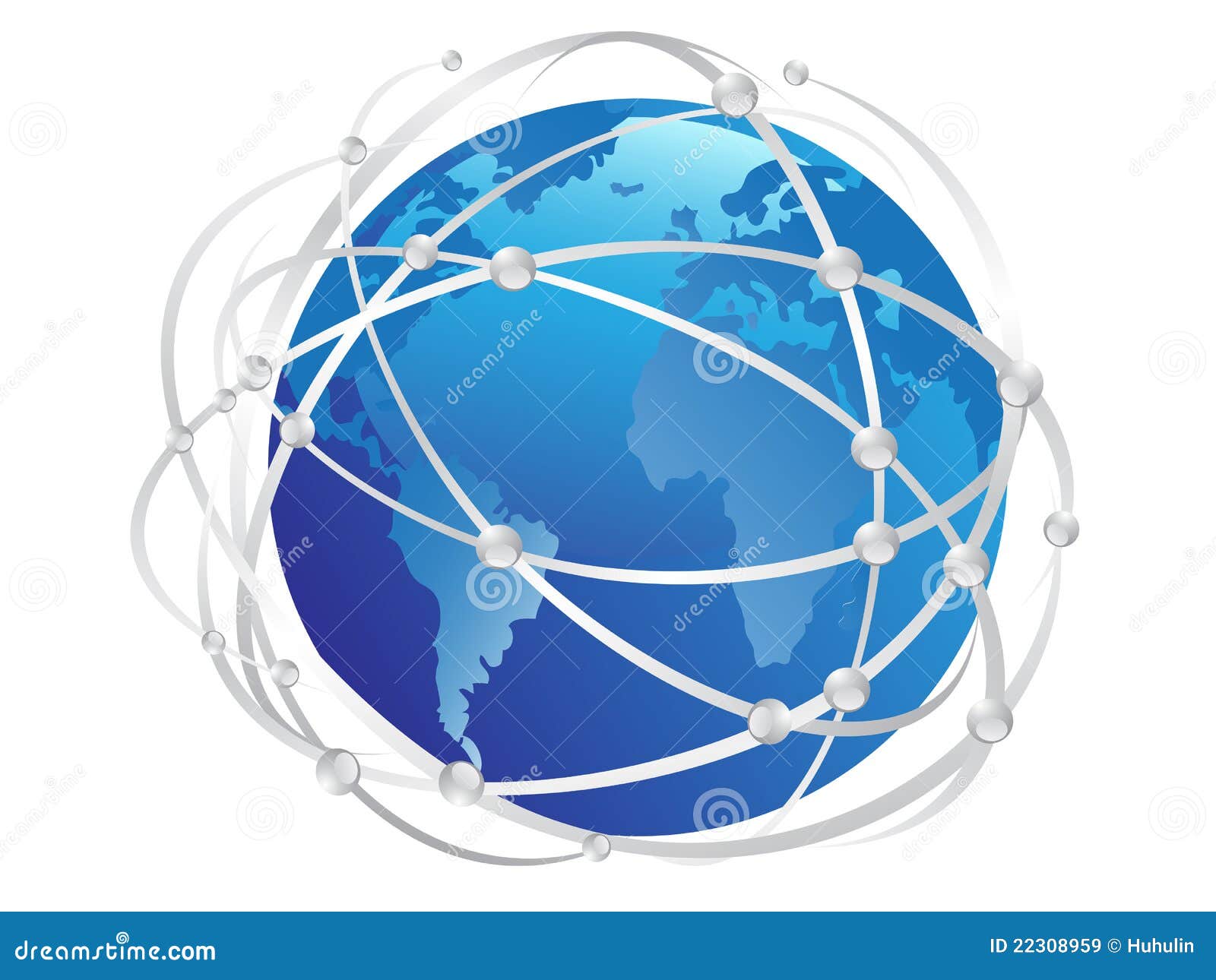 Communication earth stock vector. Illustration of ball - 22308959