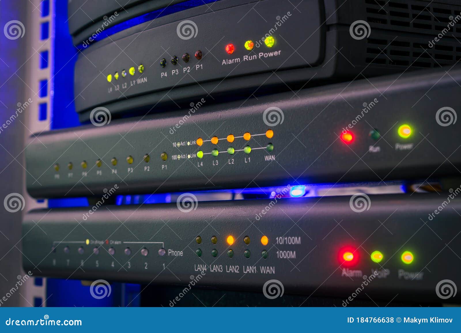 Communication Equipment for Voice Internet Connection. Network Gateways ...
