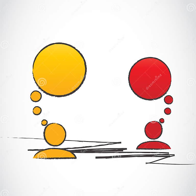 Communication gap stock vector. Illustration of color - 27068270