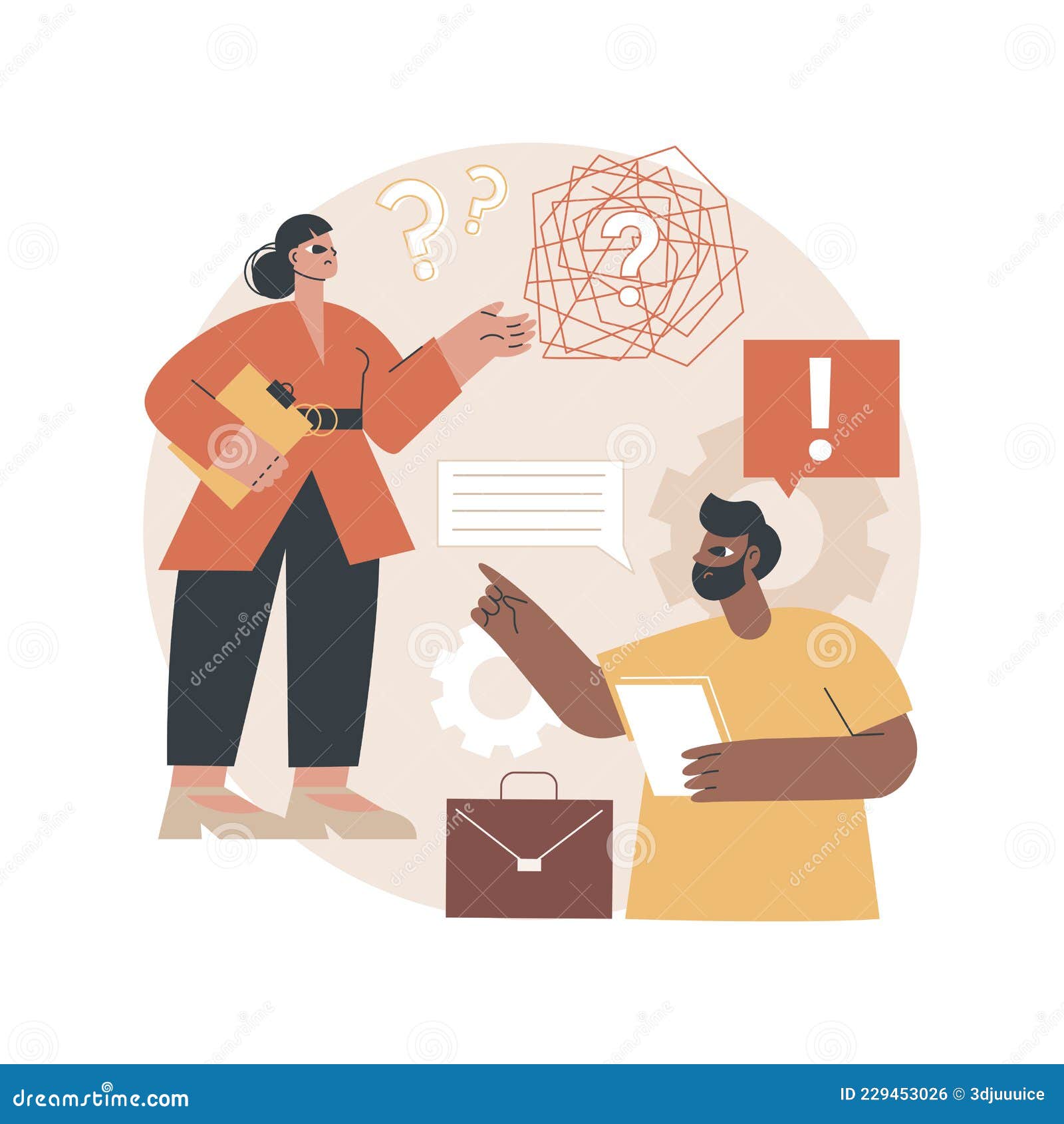 Communication Gap Abstract Concept Vector Illustration. Stock Vector ...