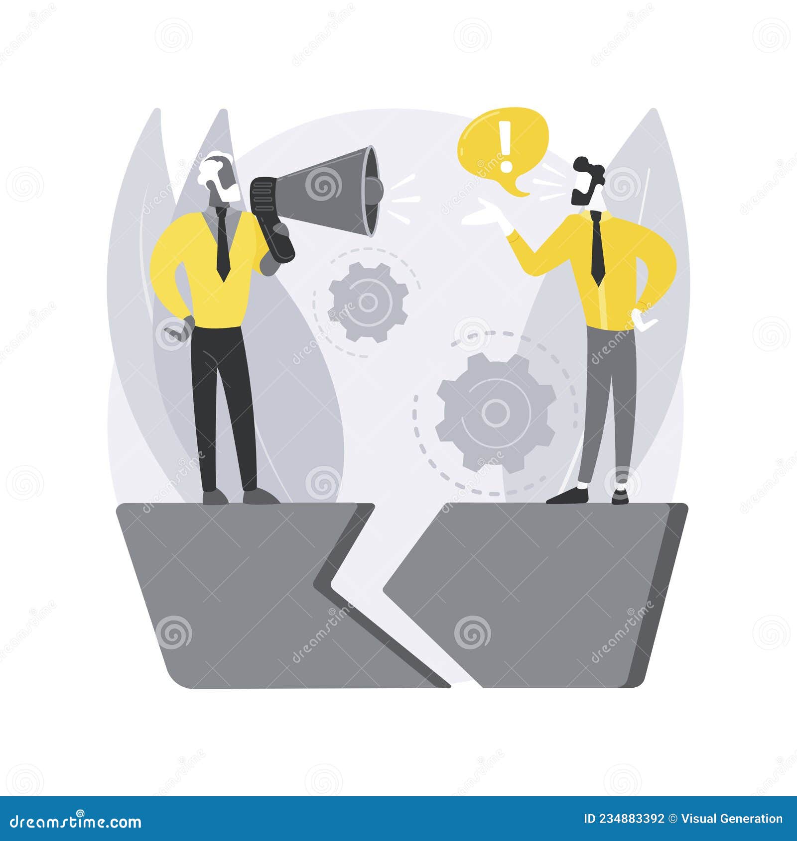 Communication Gap Abstract Concept Vector Illustration. Stock ... Communication Gap Abstract Concept Vector Illustration. Stock ...