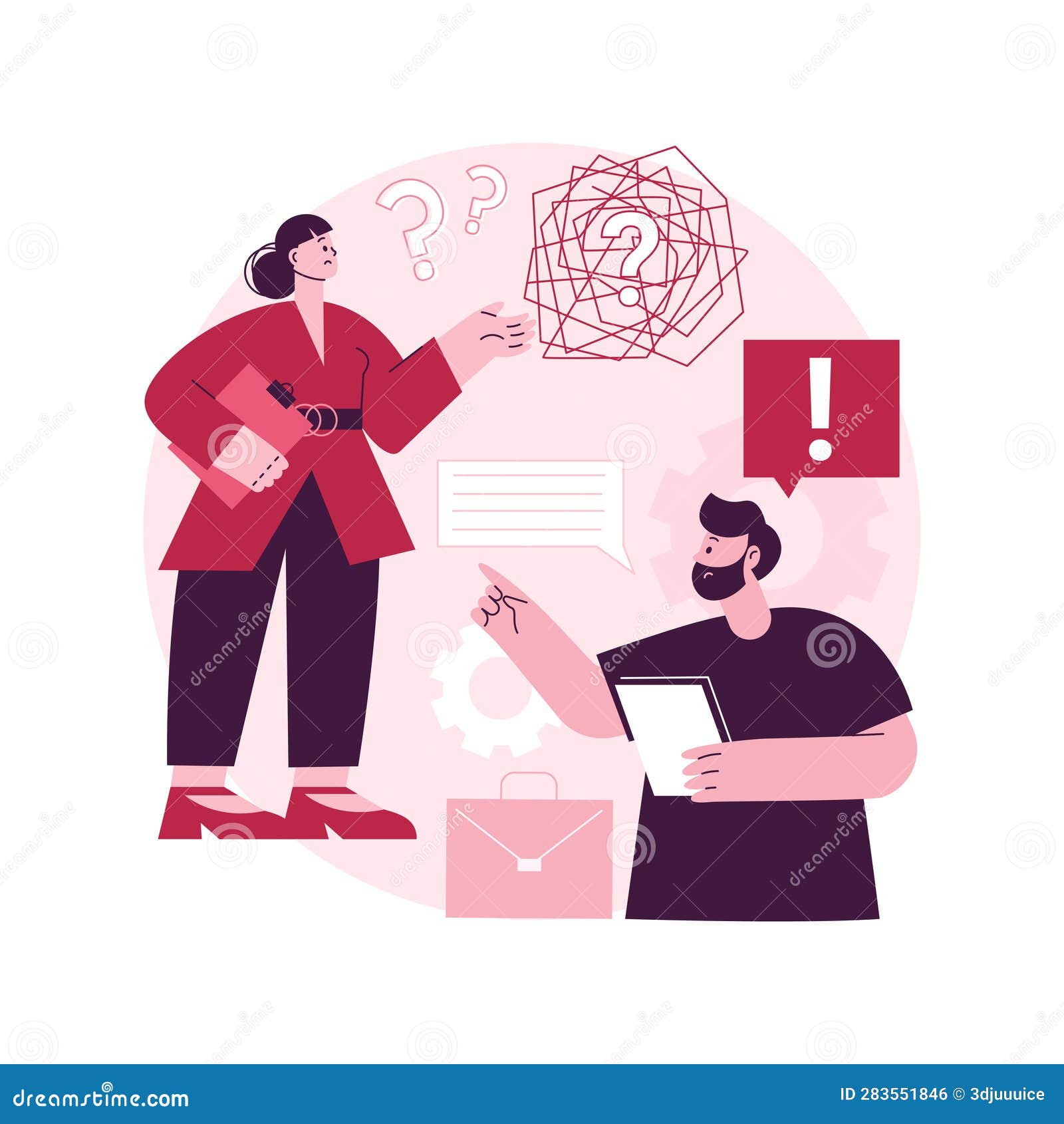 Communication Gap Abstract Concept Vector Illustration. Stock Vector ...