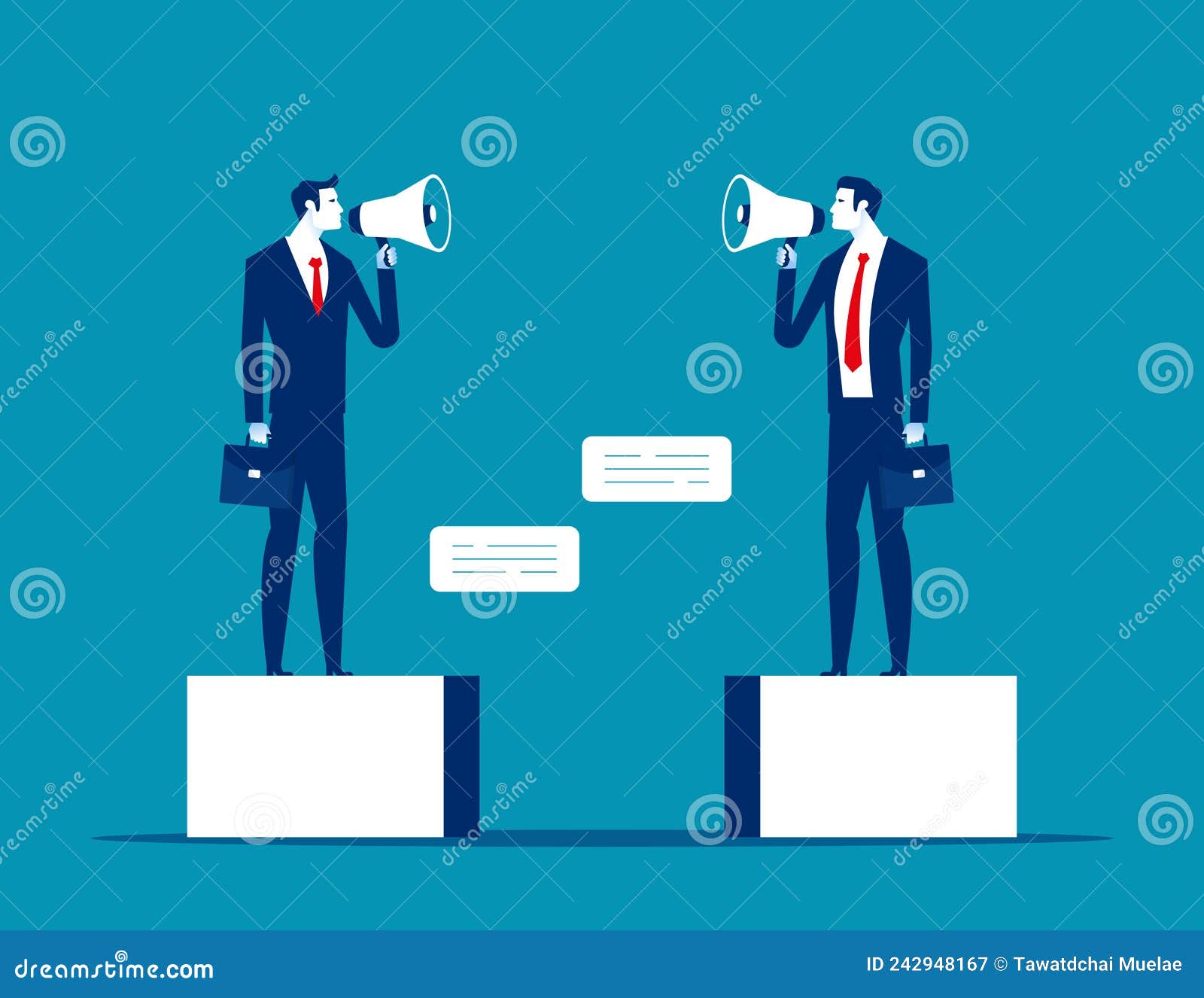 Communication Gap. Corporate Culture Abstract Concept Vector ...