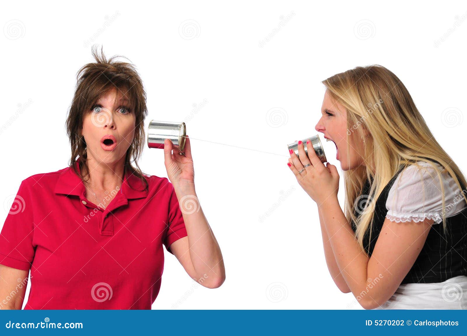 Communication between Generations Stock Photo - Image of isolated ...