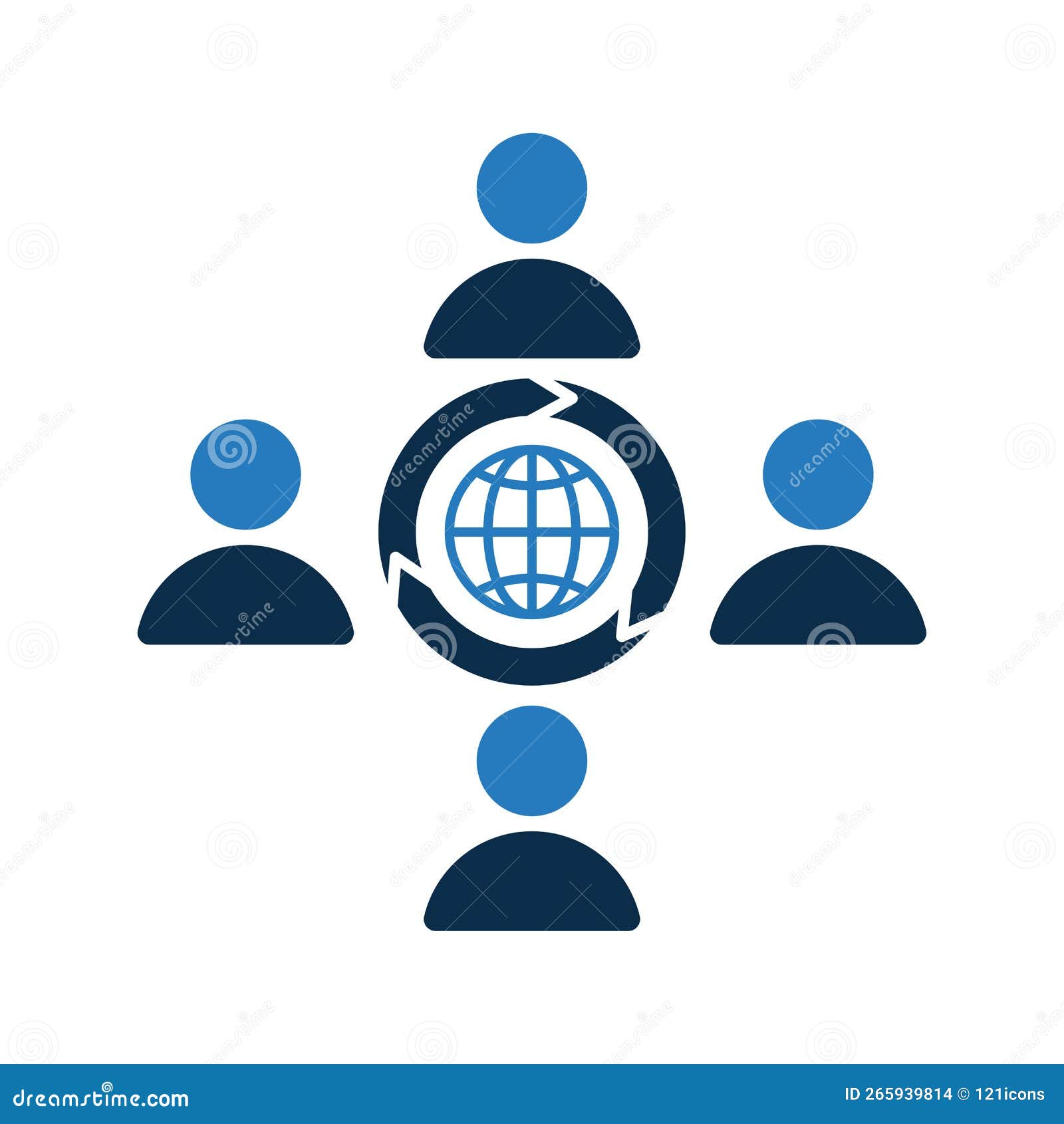 Communication, group icon stock vector. Illustration of teamwork ...