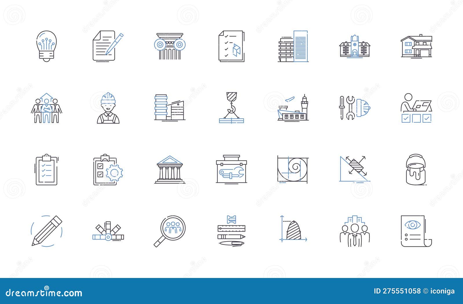 Communication Hardware Line Icons Collection. Router, Modem, Switch ...