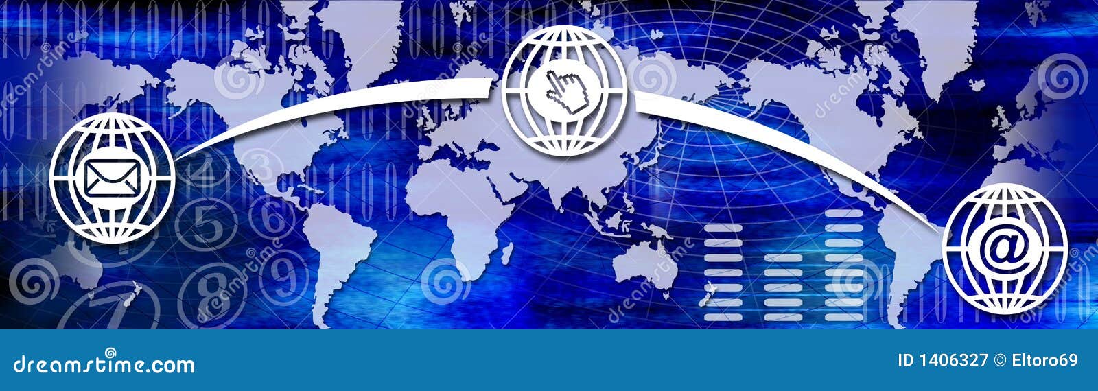 Communication header stock illustration. Illustration of header - 1406327