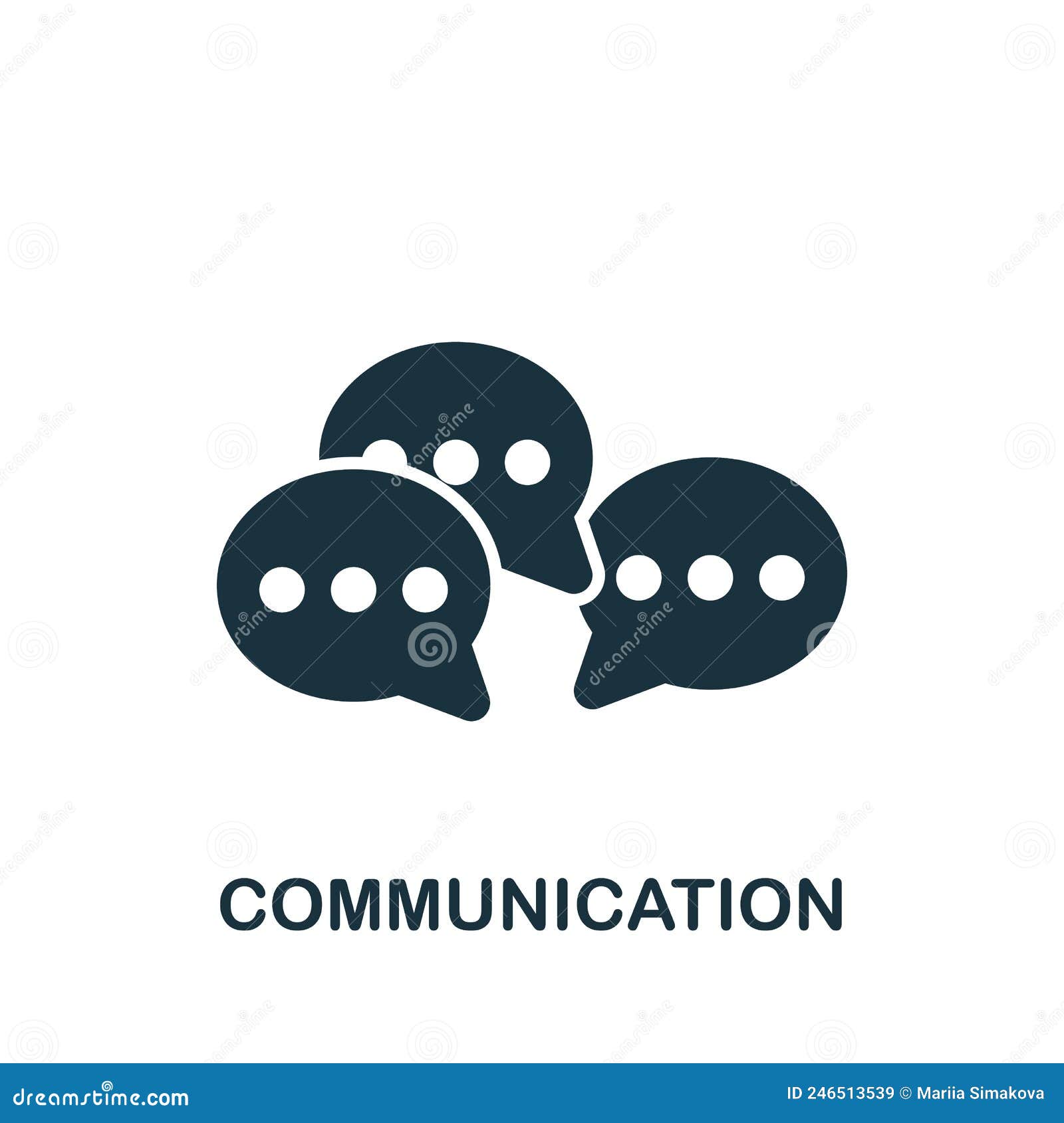Communication Icon. Monochrome Simple Community Icon for Templates, Web ...