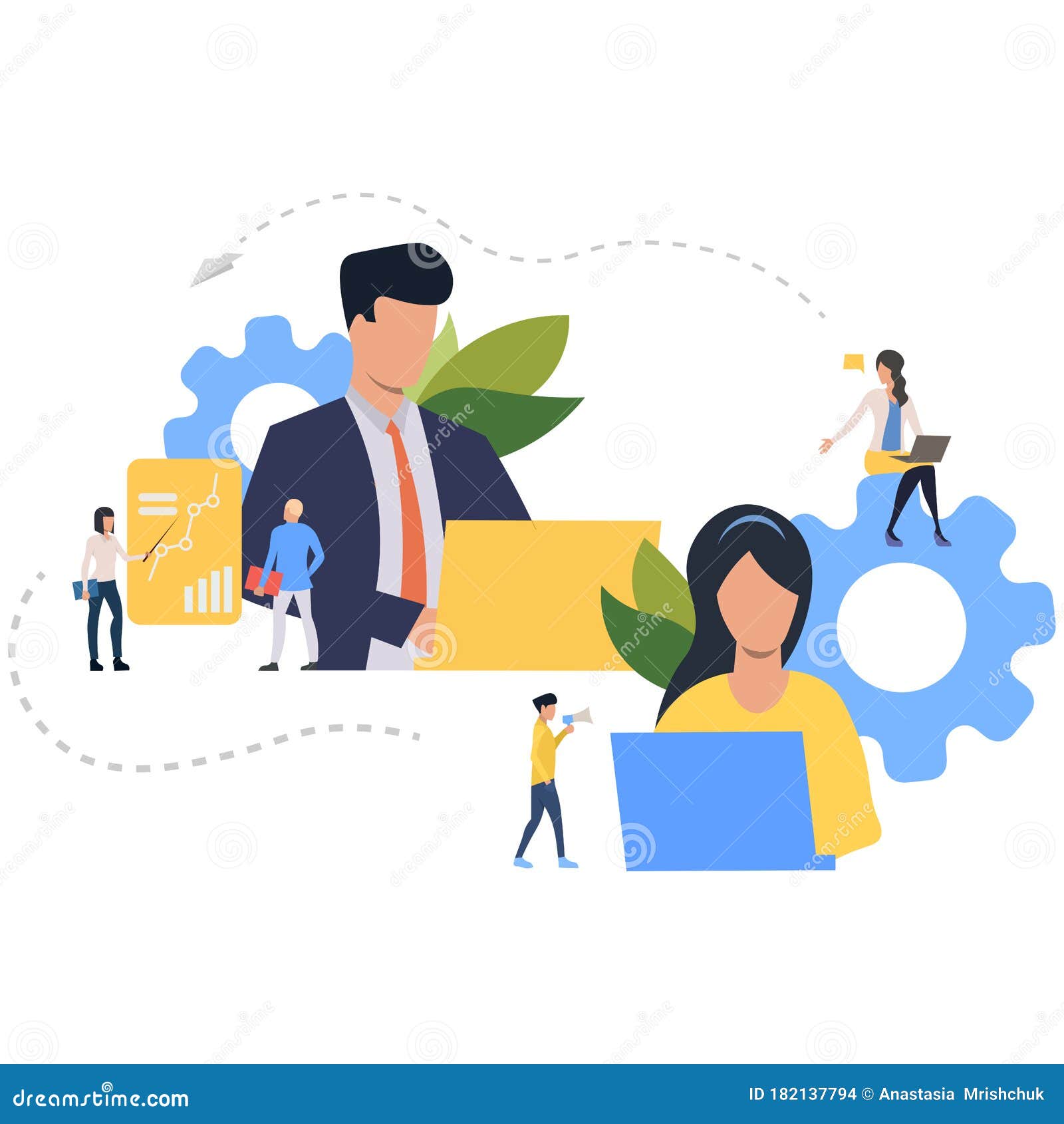 Communication Icon. Teamwork Concept. Vector Illustration Stock ...