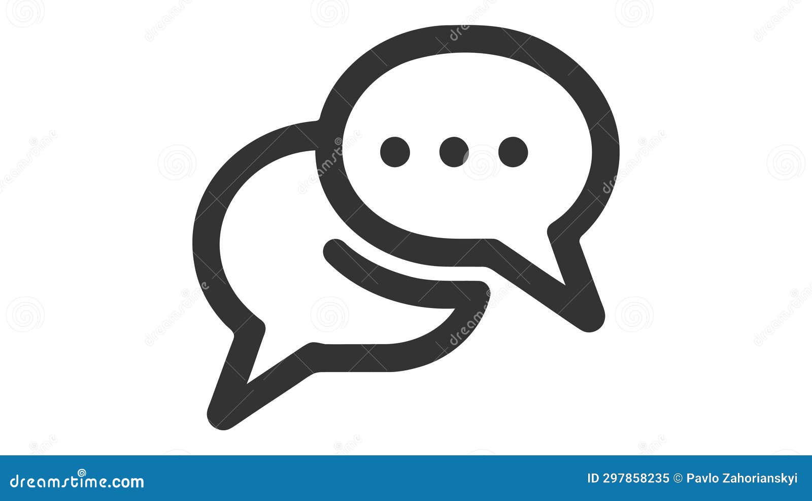 Communication Icon on White Background Stock Illustration ...