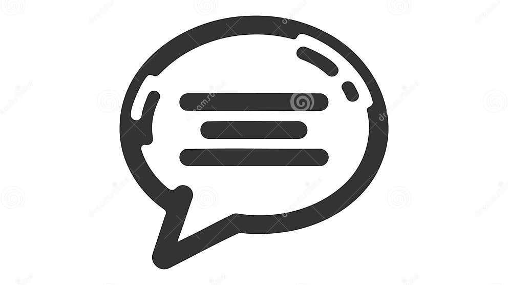 Communication Icon on White Background Stock Vector - Illustration of ...