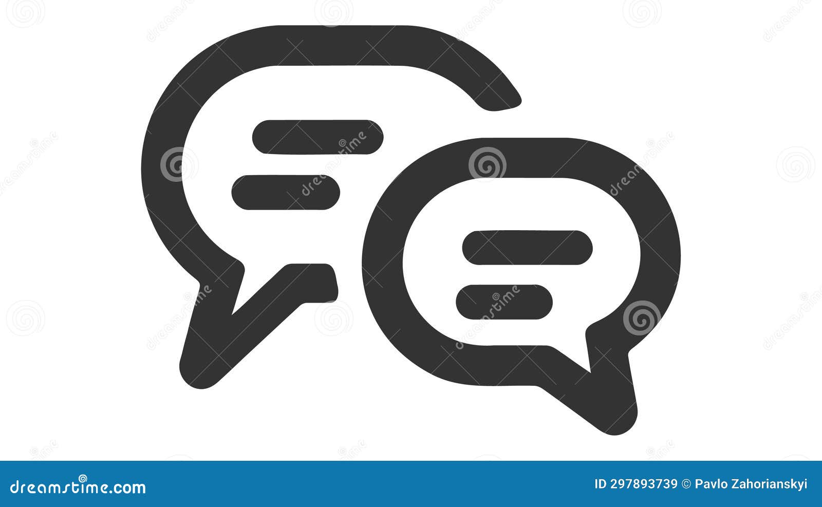 Communication Icon on White Background Stock Illustration ...