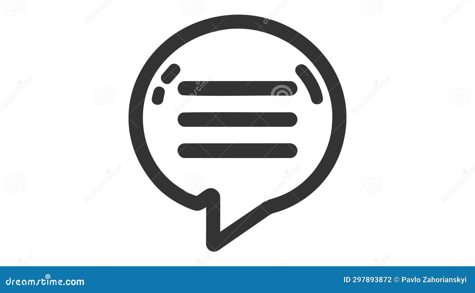 Communication Icon on White Background Stock Illustration ...