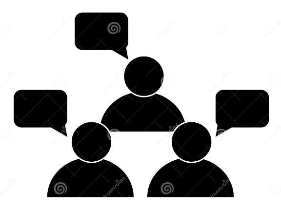 Communication Icon on White Background. Flat Style Stock Vector ...