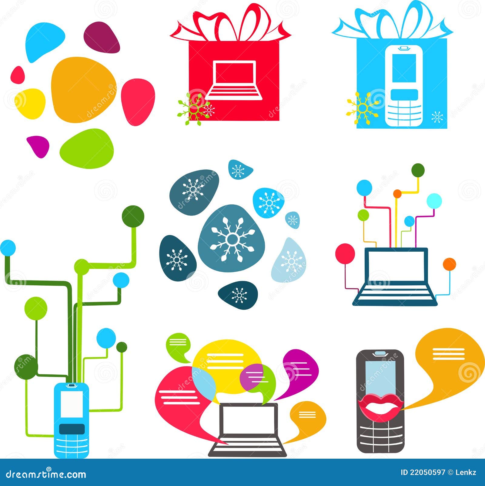 Communication icons stock vector. Illustration of clipping - 22050597