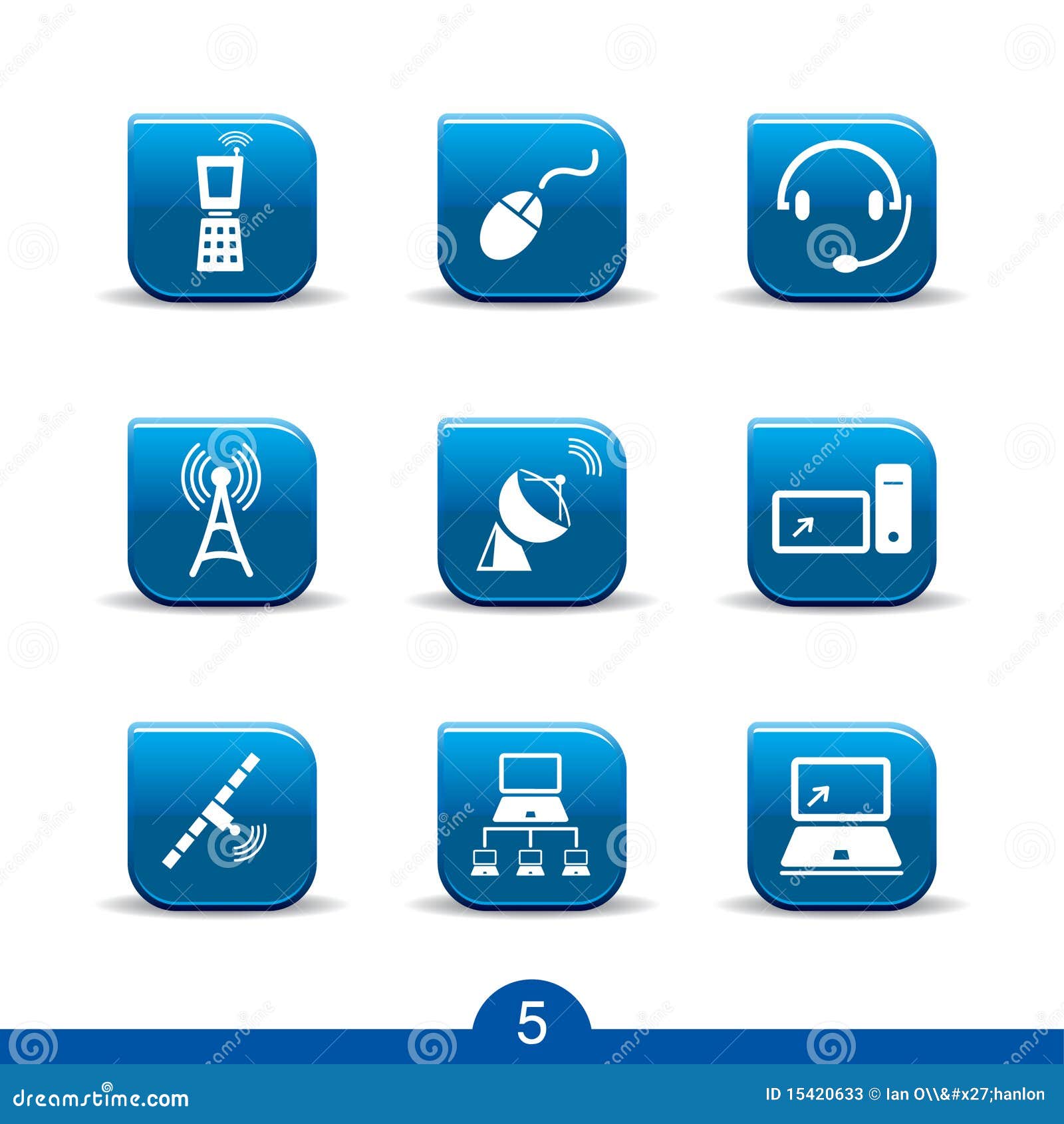 Communication Icons 5...smooth Series Stock Vector - Illustration of ...