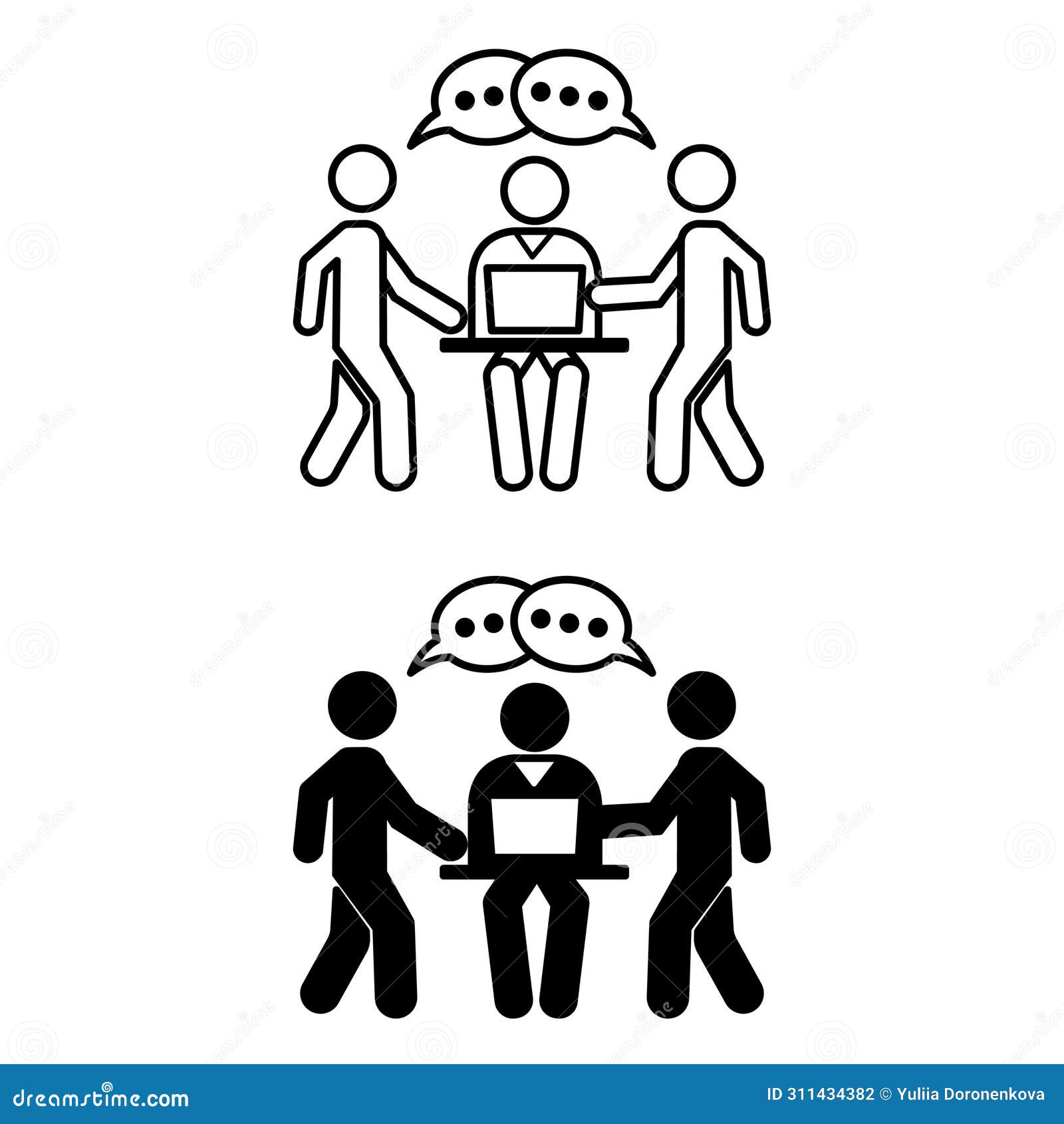 Communication icons. stock illustration. Illustration of group - 311434382