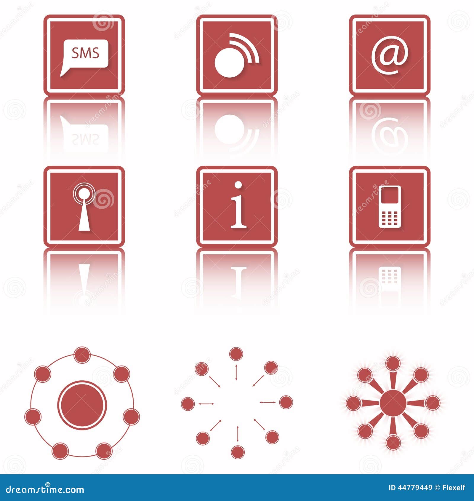 Communication icons stock vector. Illustration of design - 44779449