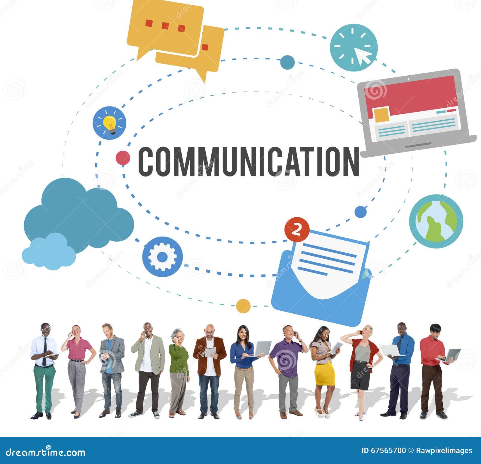 Communication Instant Messaging Chatting Talking Concept Stock Photo ...