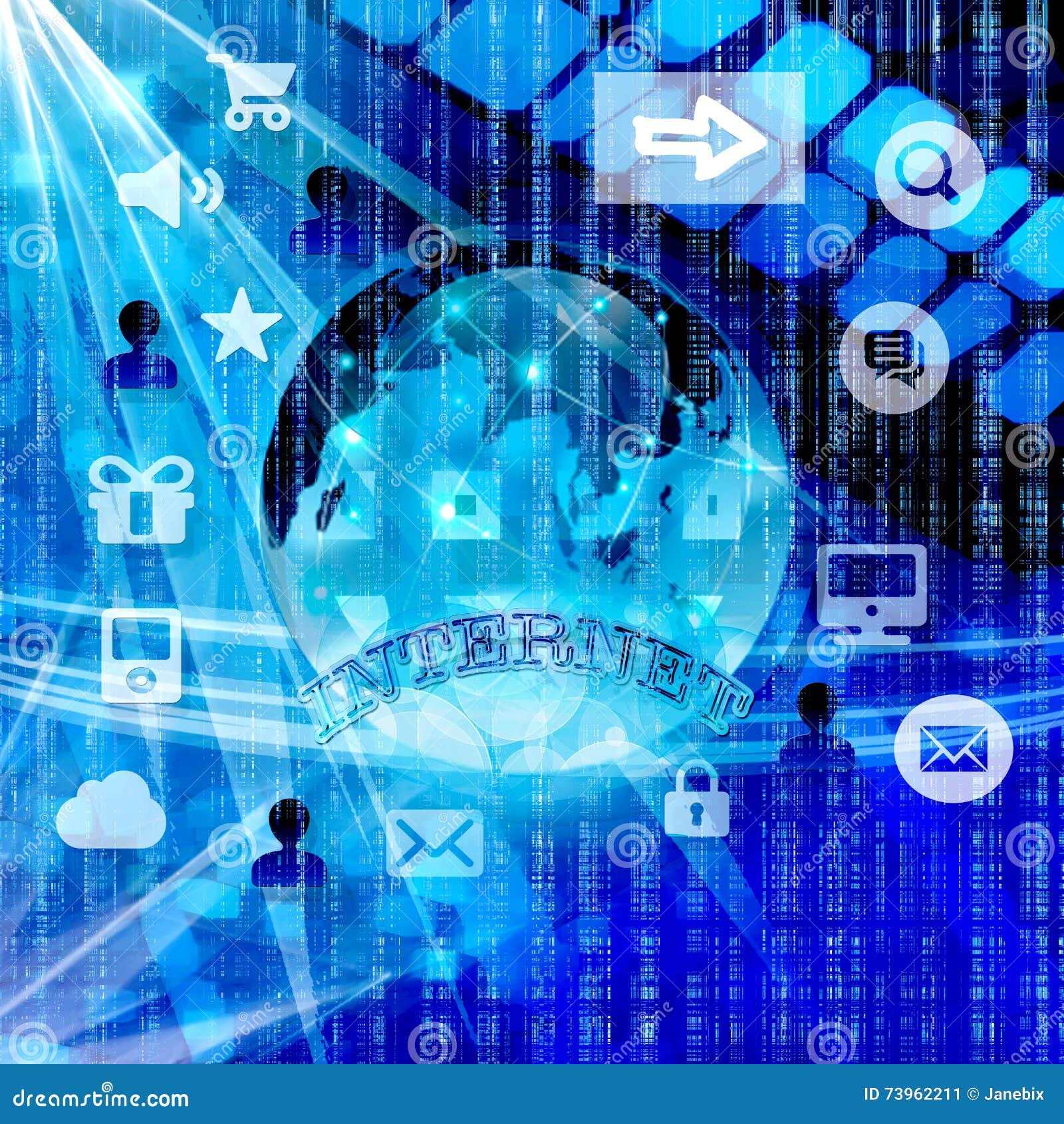 Communication internet stock illustration. Illustration of internet ...