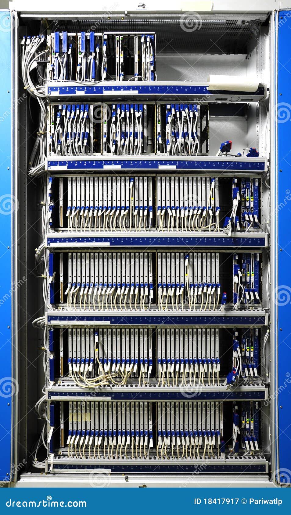 Communication and Internet Network Server Stock Image - Image of ...