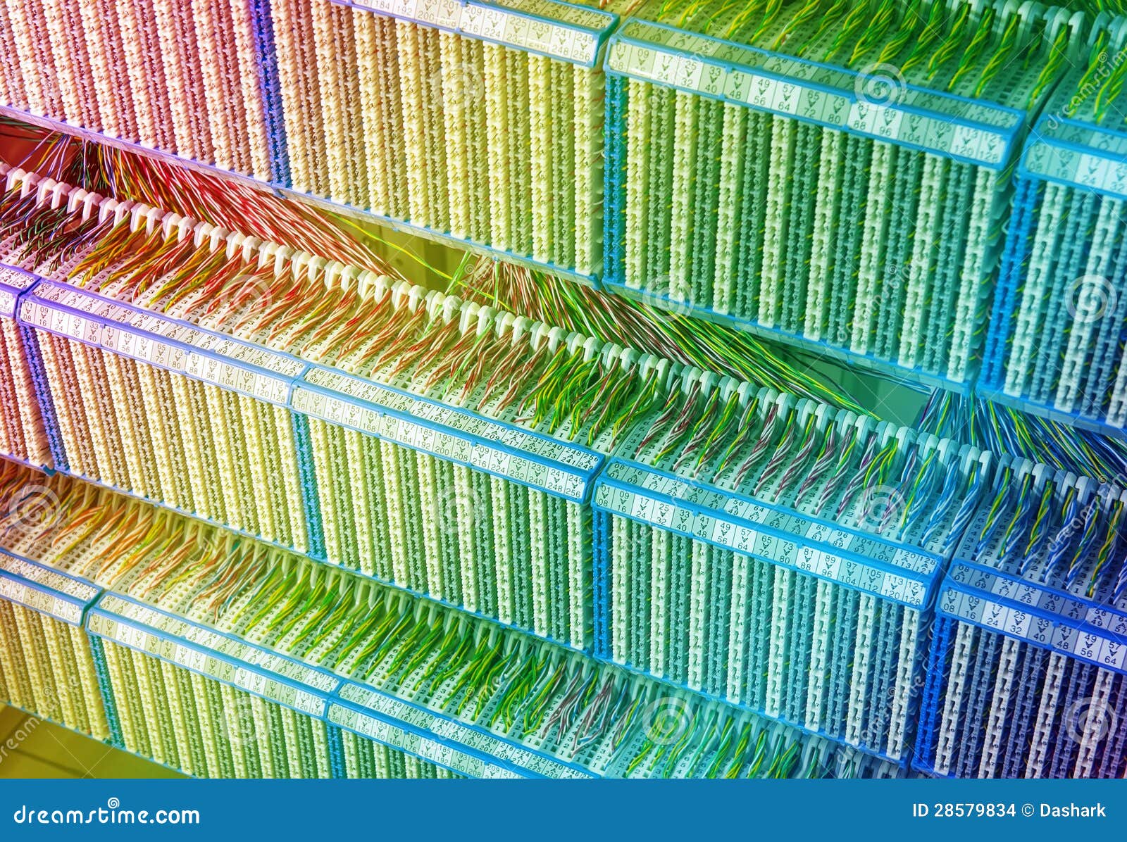 Communication and Internet Network Server Stock Photo - Image of array ...