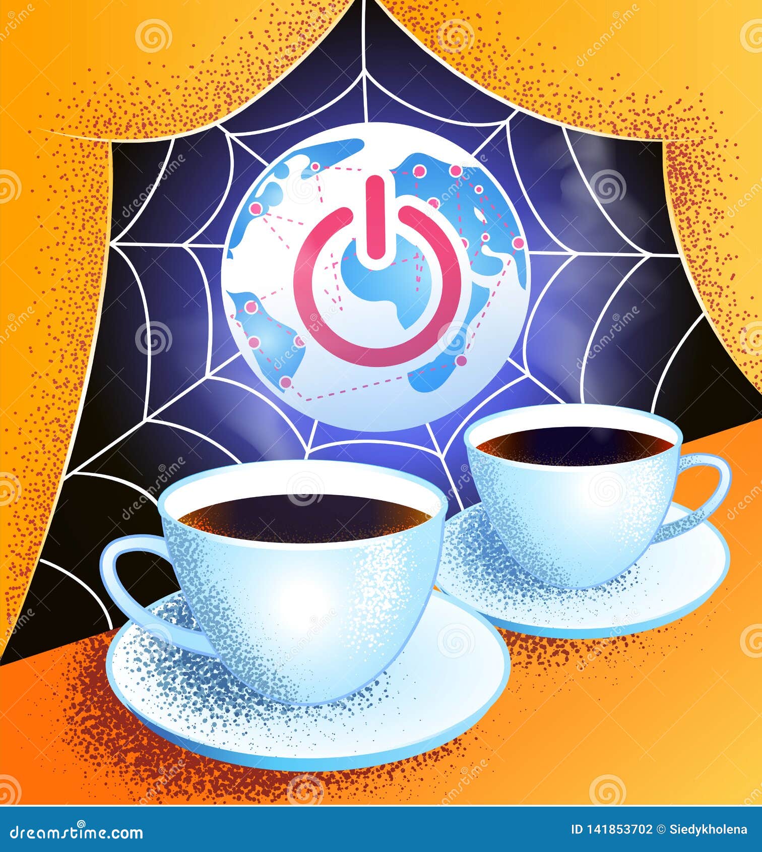 Communication on the Internet with Peace Stock Photo - Image of online ...