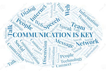 Communication is Key Word Cloud. Stock Illustration - Illustration of ...
