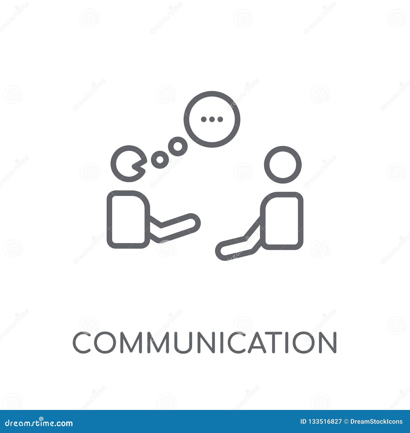 Communication Linear Icon. Modern Outline Communication Logo Con Stock ...