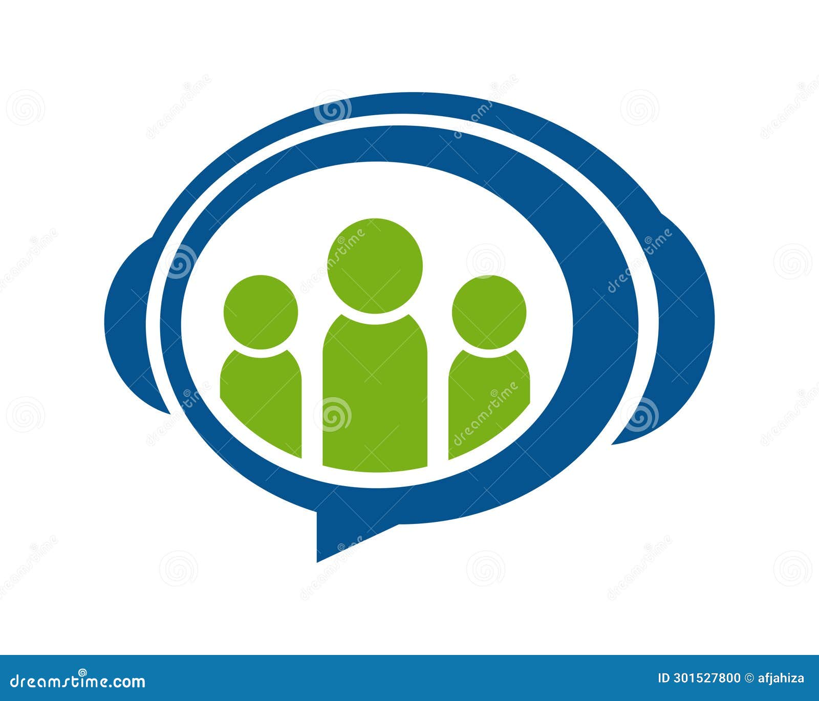 Communication Logo Formed Headset and Bubble Chat Stock Vector ...