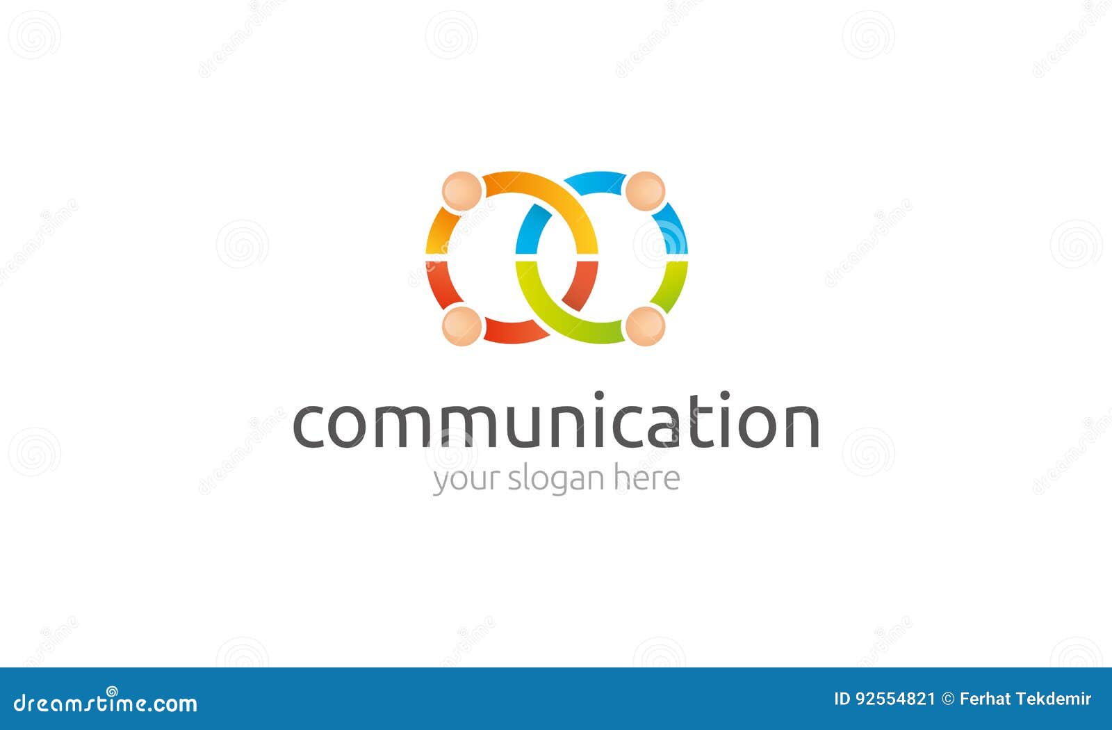 Communication Logo stock vector. Illustration of collective - 92554821