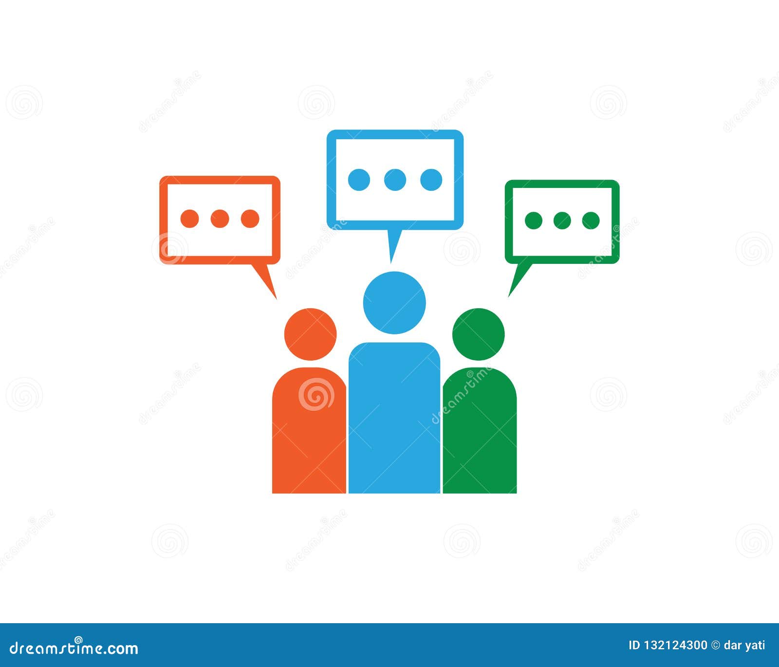 Communication Logo Template Design Stock Vector - Illustration of oval ...