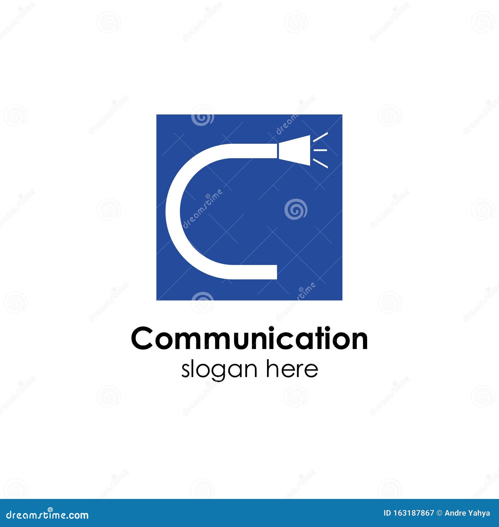 Communication Logo Template, Design Vector Icon Illustration Stock ...
