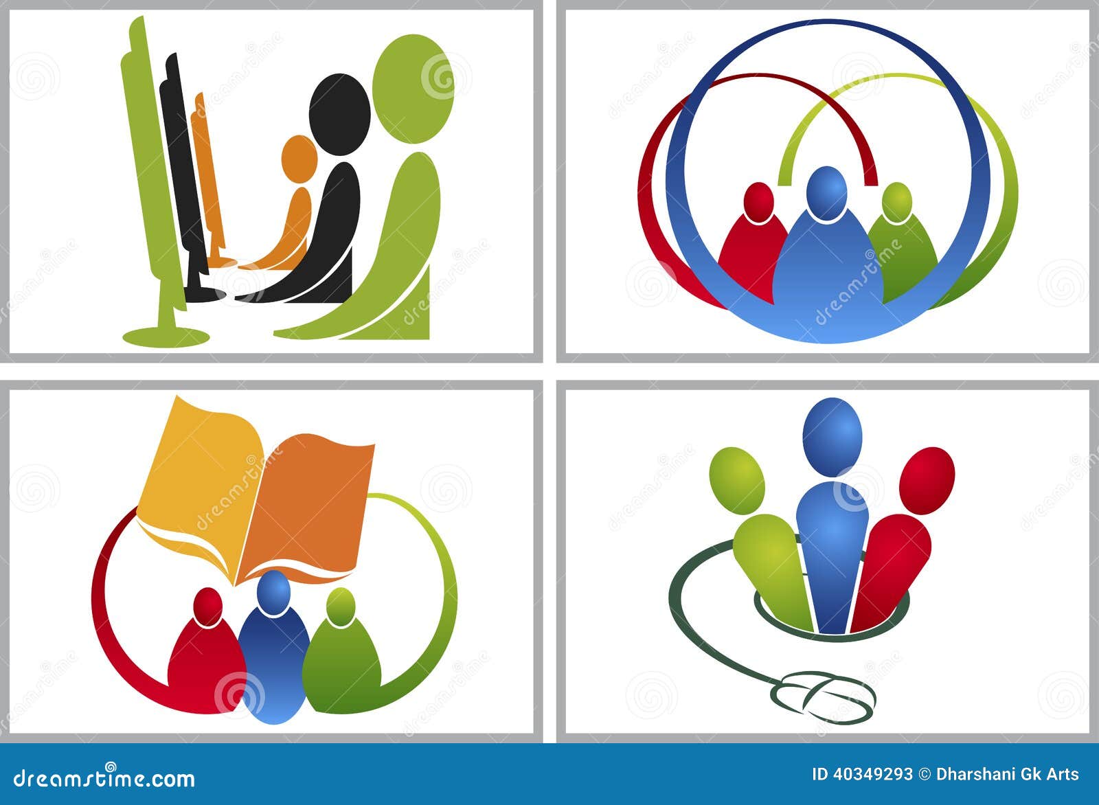 Communication Logos Collections Stock Vector - Image: 40349293