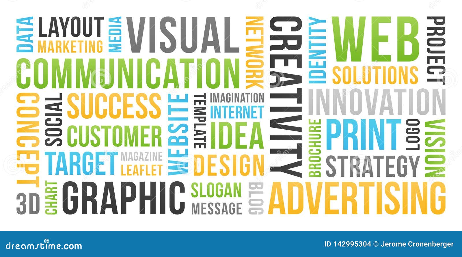 Communication and Marketing - Word Cloud Stock Illustration ...