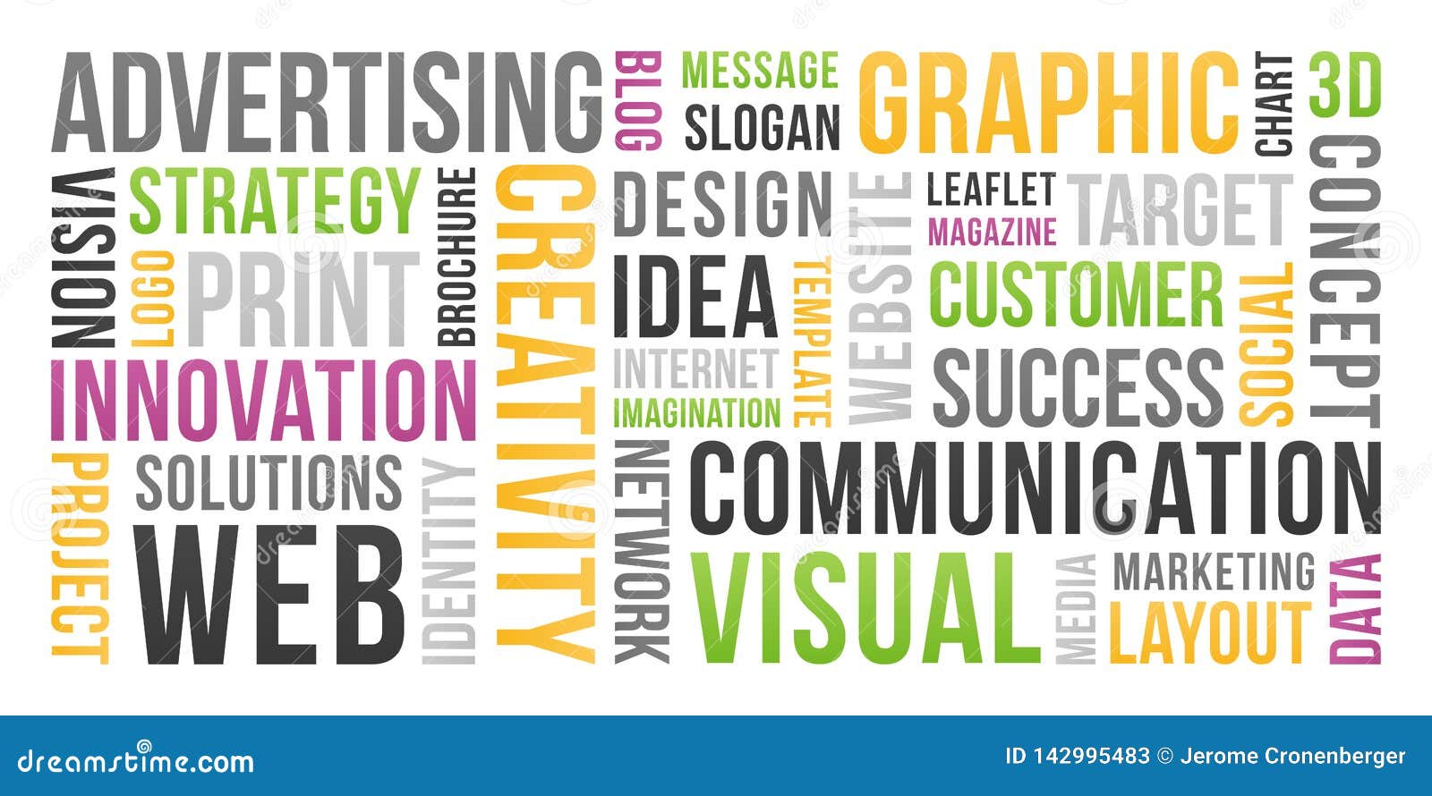 Communication and Marketing - Word Cloud Stock Illustration ...
