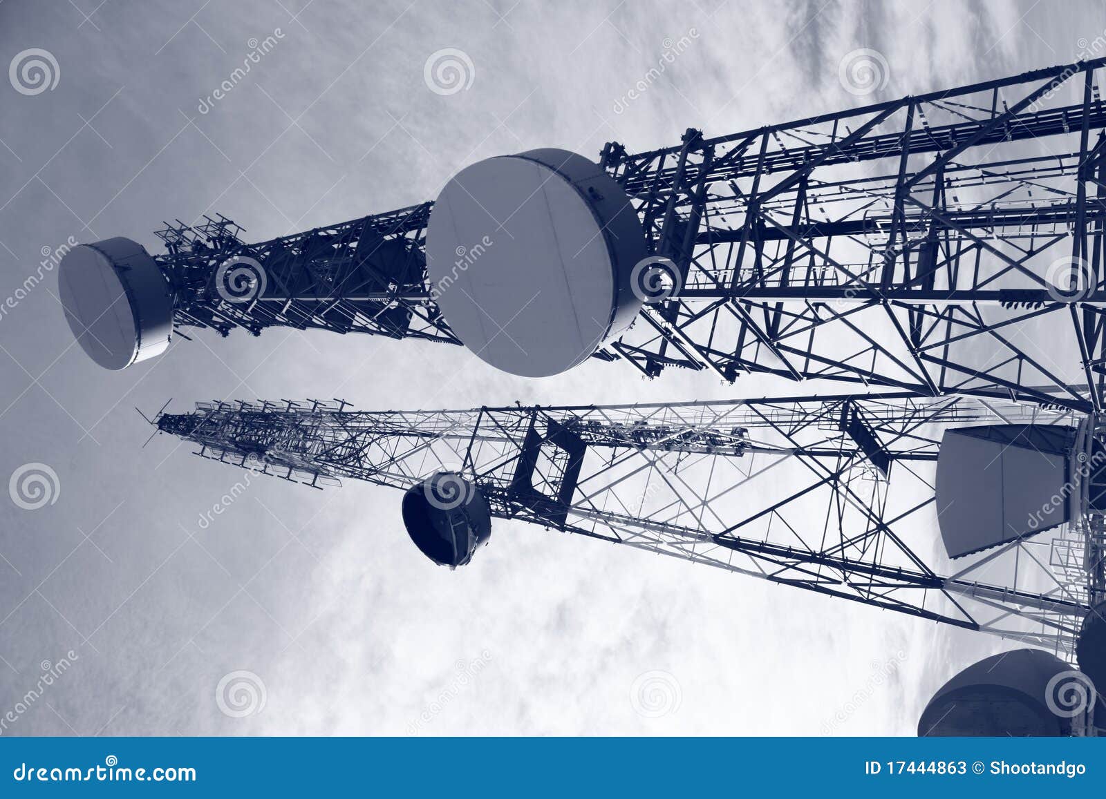 Communication mast stock image. Image of antenna, media - 17444863