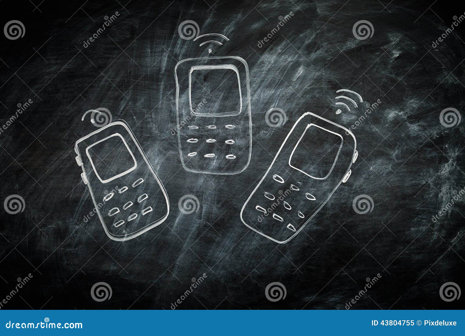 Communication Mobile Phones Stock Illustration - Illustration of ...