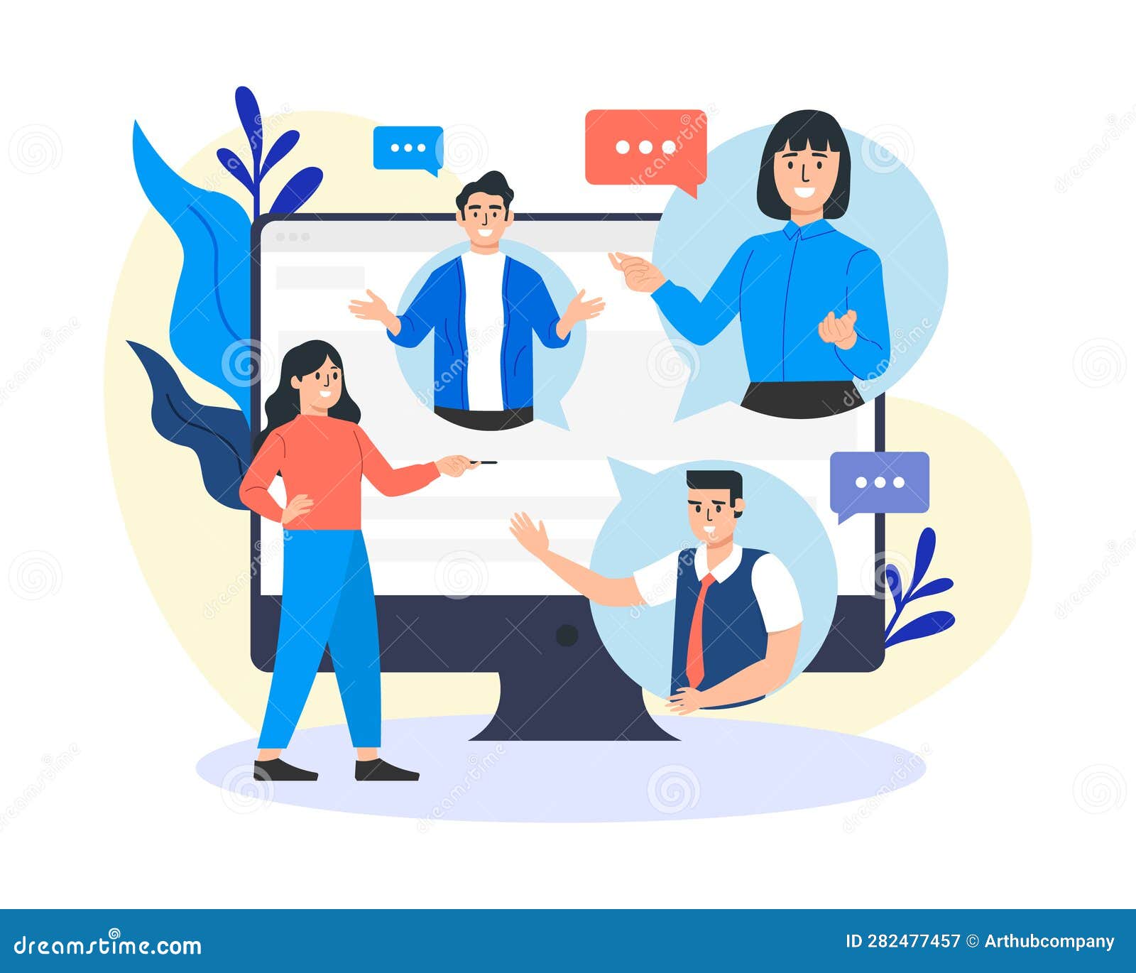 Working Conference Line Icons Collection. Ensemble, Collaboration ...