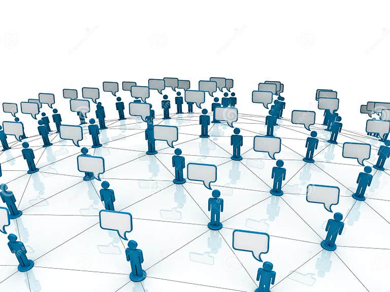 Communication Network stock illustration. Illustration of network ...